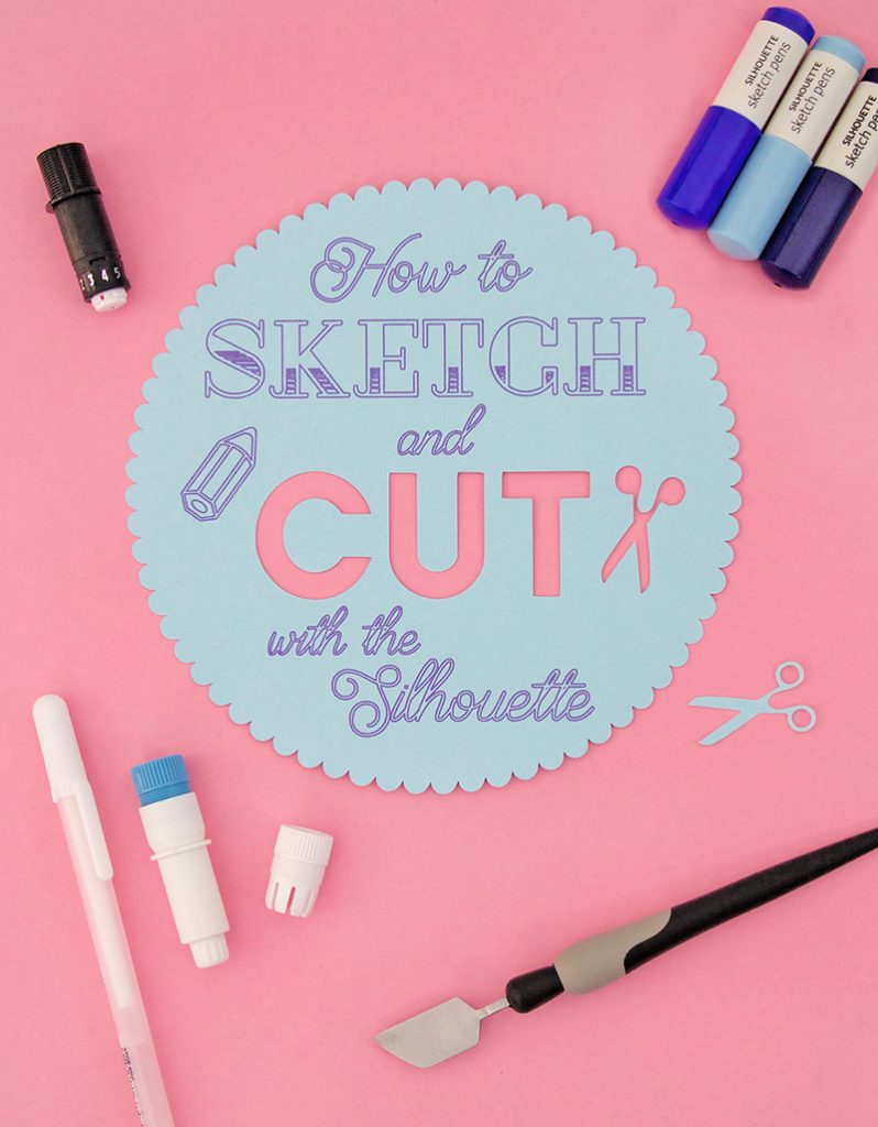 How to Sketch and Cut with the Silhouette & Thanksgiving Place Setting ...