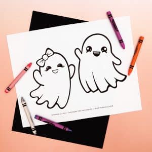 Free Cute Ghost Coloring Pages